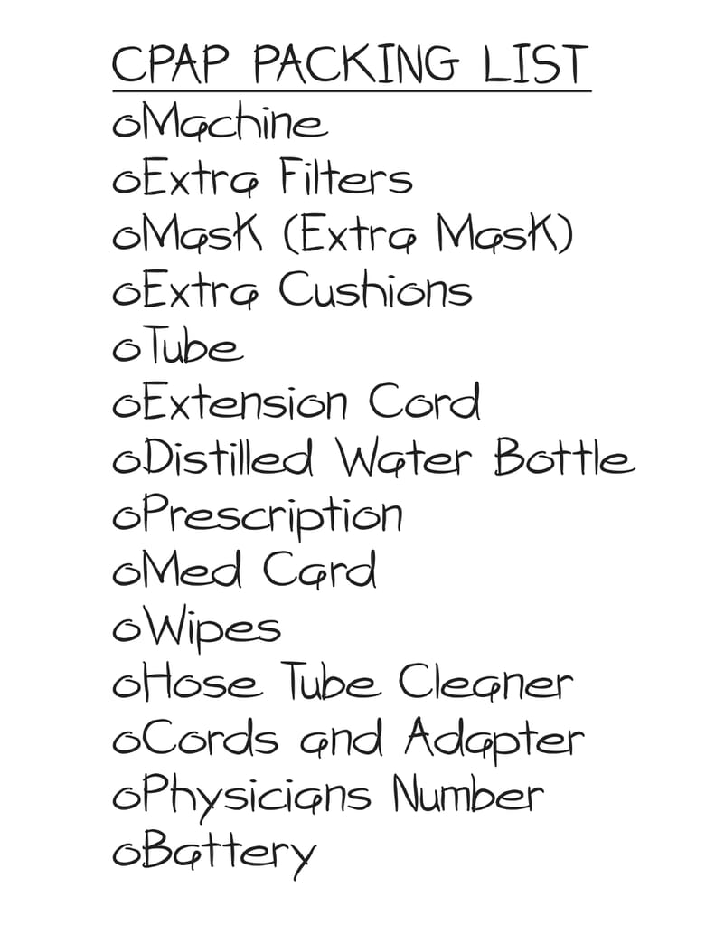 Traveling with CPAP Machines